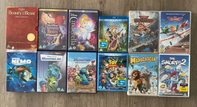 DVD/BLU-RAY. DISNEY Pixar, Dreamworks. Kids/Family Dvd Bundle of 11 ...