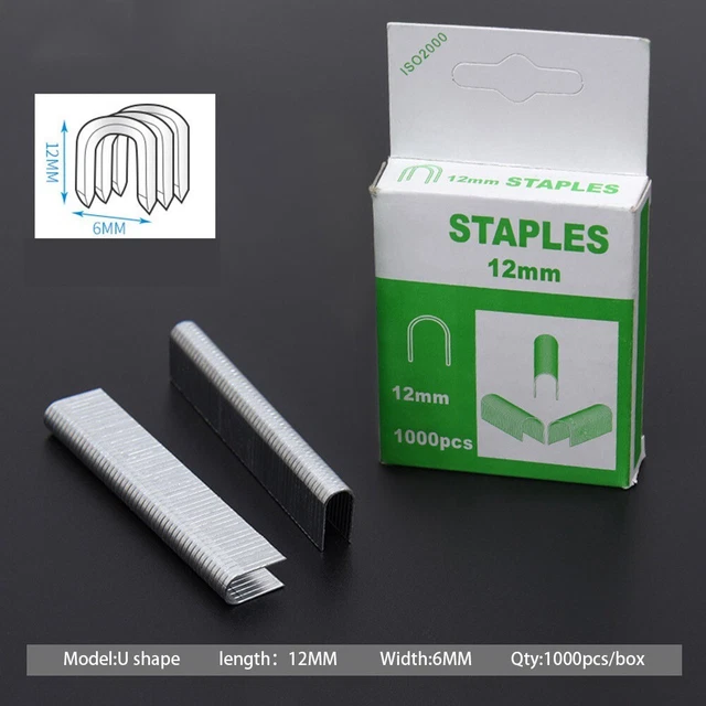 AGRAFE 1000 AGRAFES agrafes agrafes agrafeuse largeur 8 mm 10 mm 12 mm ...