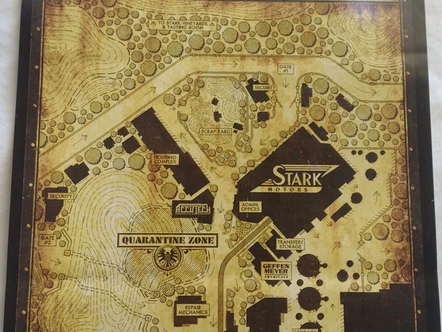MAPPA STARK INDUSTRIES Complex Avengers Campus Disneyland California ...