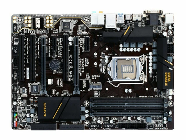 GIGABYTE GA-Z170-D3H SOCKET H4/1151 Motherboard Intel Z170 DDR4 ATX ...