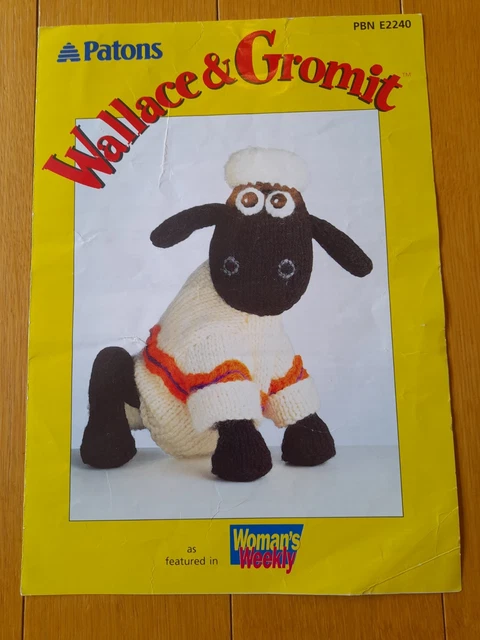 WALLACE AND GROMIT, Shaun The Sheep Knitting Pattern £3.32 - PicClick UK