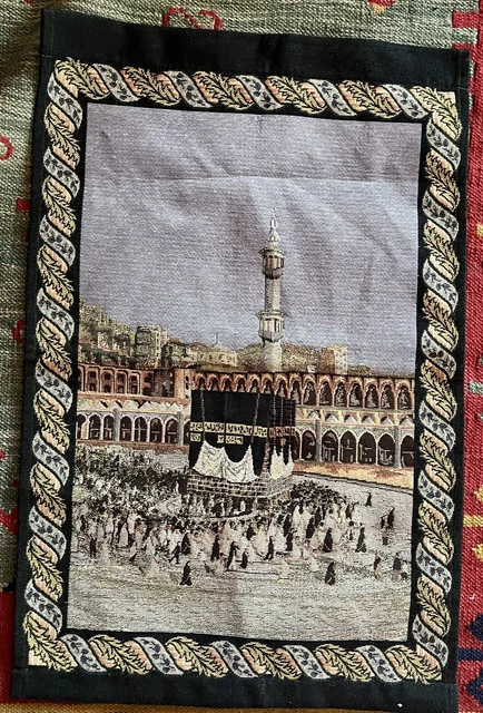 VINTAGE TURKISH ISLAMIC Kaaba Mecca Wall Hanging Tapestry £23.54 ...