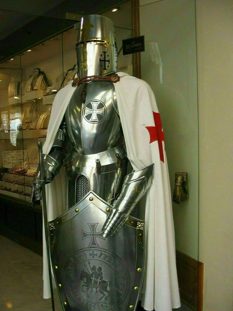 MEDIEVAL ARMOR KNIGHT Suit Of Crusader Armour Full Body armor NM290 £ ...