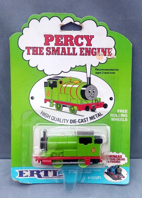 THOMAS THE TANK Engine ERTL Diecast Percy Small Train Loco 1990 Cloud ...