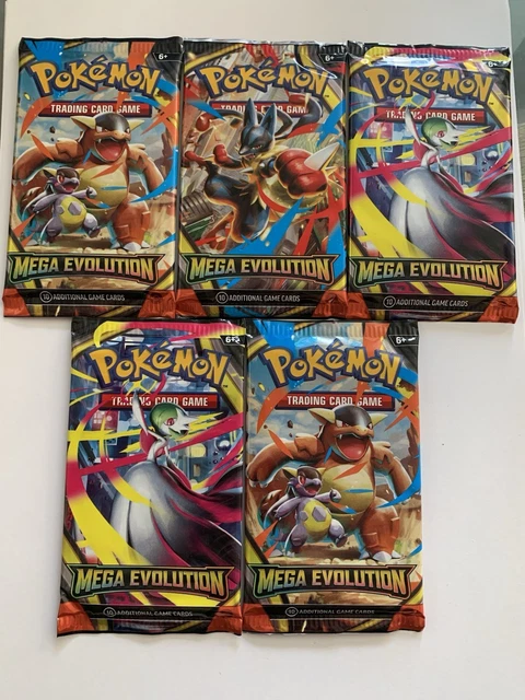 5 X POKÉMON Mega Evolution Booster Packs £30.00 - PicClick UK