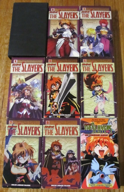 THE SLAYERS~9 TAPE ANIME VHS LOT~VOL. 1-8+ NEXT~ENGLISH DUBBED~Vintage ...
