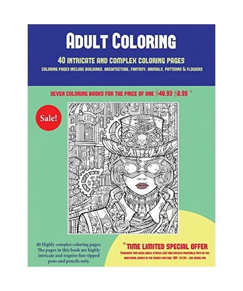 ADULT COLORING [40 Complex and Intricate Coloring Pages]: An Intricate ...
