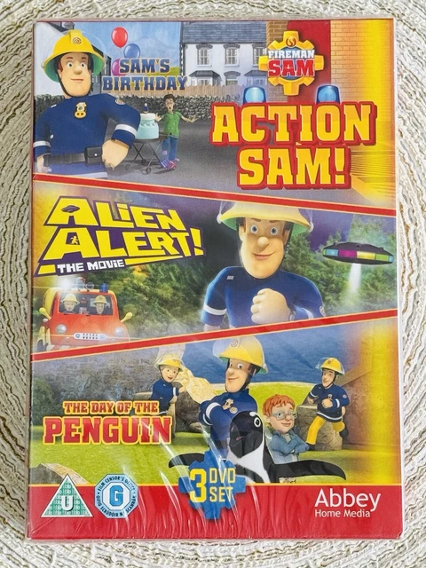 FIREMAN SAM - Action Sam Triple DVD Set 2018 Brand New Sealed RARE £25. ...