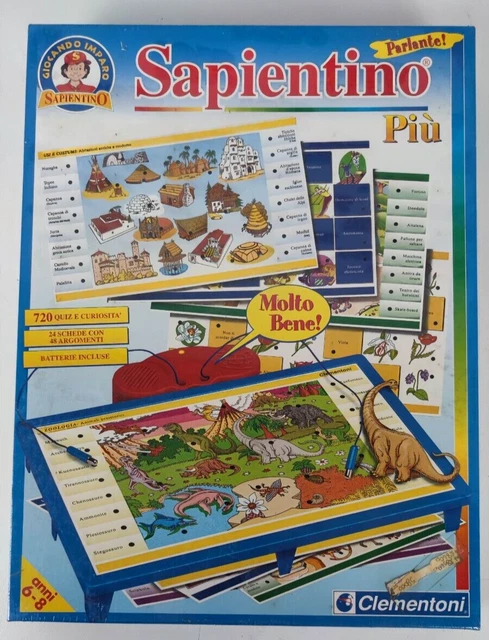 SAPIENTINO PIU' PARLANTE Gioco Da Tavolo Nuovo Sigillato Clementoni 6-8 ...