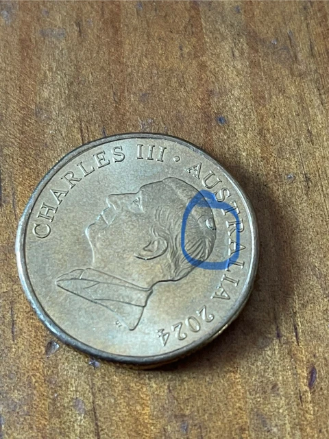 2024 RARE BIG CUD ERROR Australian 1 Dollar Coin, Mob Of Roos, King ...