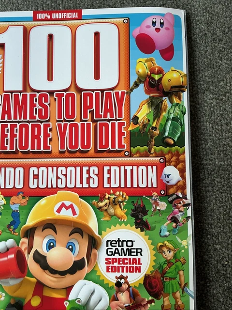 RETRO GAMER SPECIAL Edition 100 Games To Play Before You Die Nintendo ...