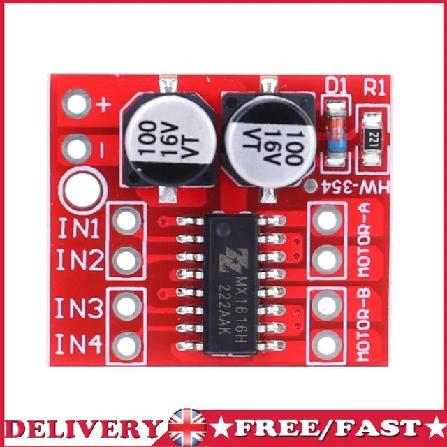 L298N DC MOTOR Driver Module Dual H Bridge Mini Reversing PWM Speed for ...