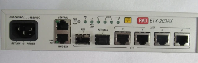 RAD ETX-203AX ROUTEUR De Demarcation Ethernet Sfr/H/Ge30/2Sfp/4Utp (E ...