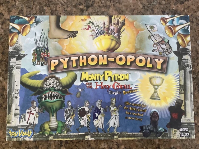 PYTHON-OPOLY MONTY PYTHON & the Holy Grail Monopoly Pre-Owned Unused ...