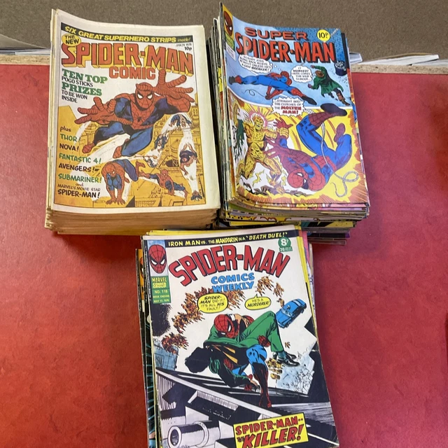 MARVEL UK SPIDER-MAN COMIC WEEKLY SUPER HUGE BULK LOT 145+ Issues ...