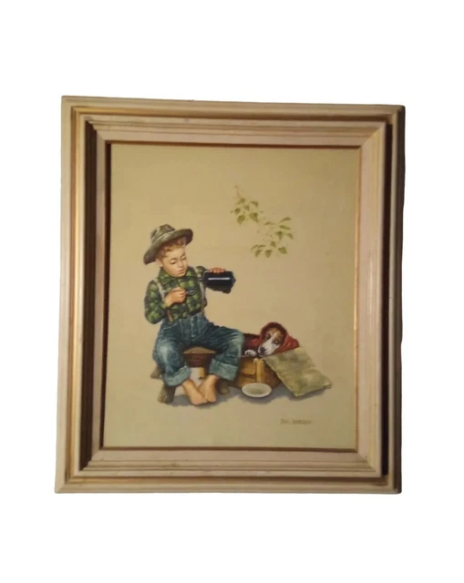 1950'S MYSTERIOUS MALADY by Rockwell | Bill Barden Oil/Canvas Repro ...