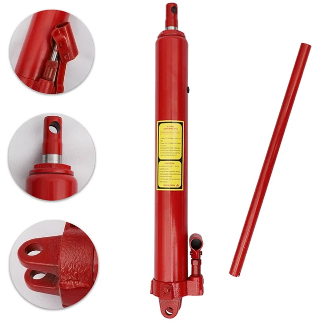 8 TON WORKSHOP Hydraulic Cylinder Long Ram Engine Lift Hoist Arm ...