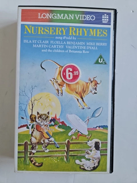 NURSERY RHYMES VHS Children’s Kids Video Tape Longman Vintage Retro ...