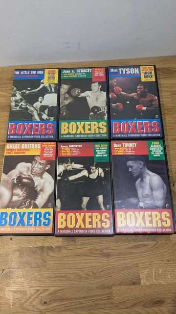 BOXERS MARSHALL CAVENDISH VHS Video Collection Mike Tyson and others £ ...