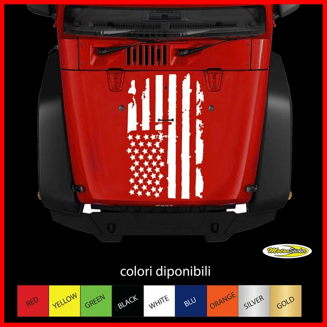 ADESIVI STELLA US Army per Jeep Wrangler Fuoristrada 4X4 Stickers Off ...