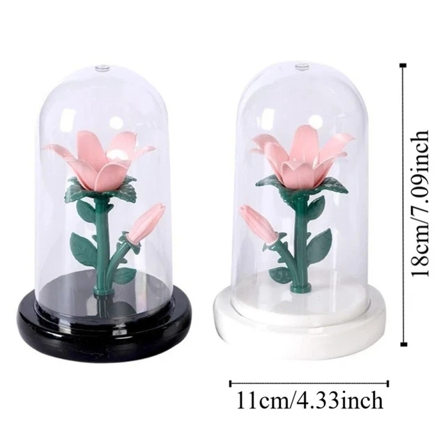PINK FLOWER TABLE Lamp Plastic Camping Light Valentine's Day Girlfriend ...