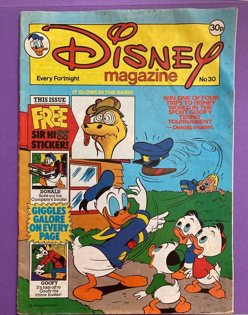 RARE DISNEY MAGAZINE No 30/Donald Duck/Walt Disney Comic - No sticker ...