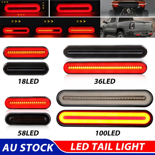 SEQUENTIAL INDICATOR LED Tail Lights Trailer Ute Caravan Truck Stop ...