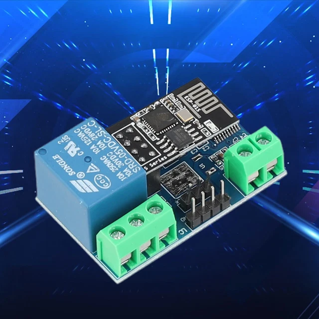 MODULO RELÈ WIFI 5V/12V ESP8266 Scheda relè controllo WiFi per Arduino ...