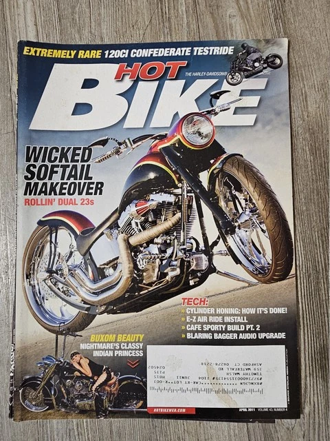 HOT BIKE MAGAZINE wicked softail makeover rollin' dual 23s M162 £11.33 ...