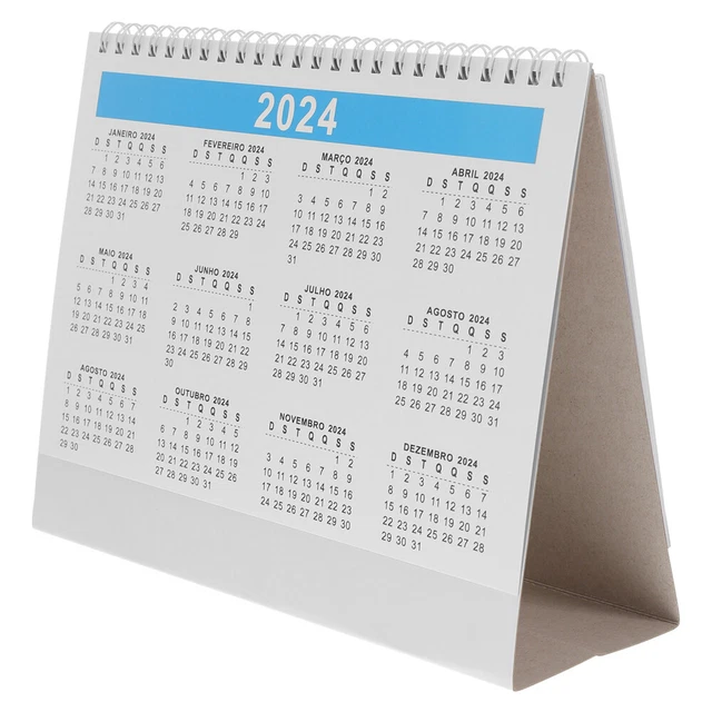CALENDAR EASEL TABLE 2024 Tent Small Desk 2023-2024 Vertical £8.52 ...