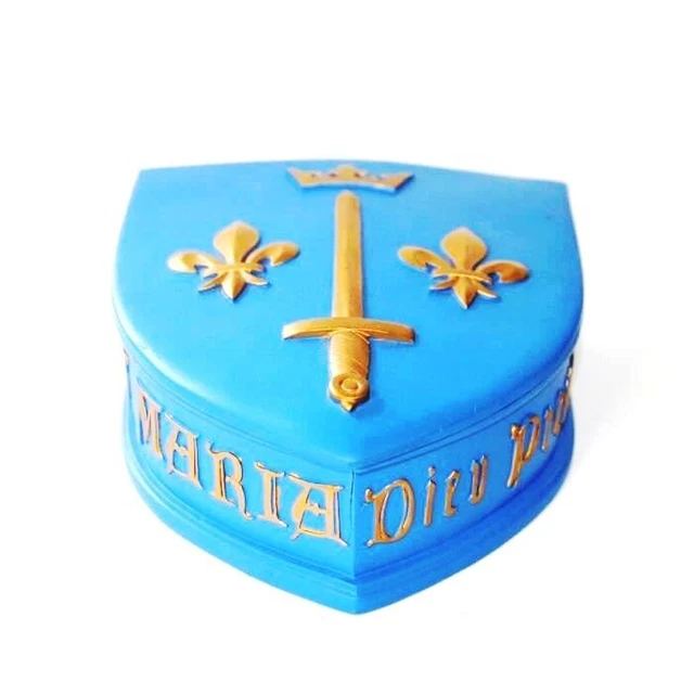 BOITE BLASON JEANNE d'Arc - Boite médiévale EUR 36,90 - PicClick FR