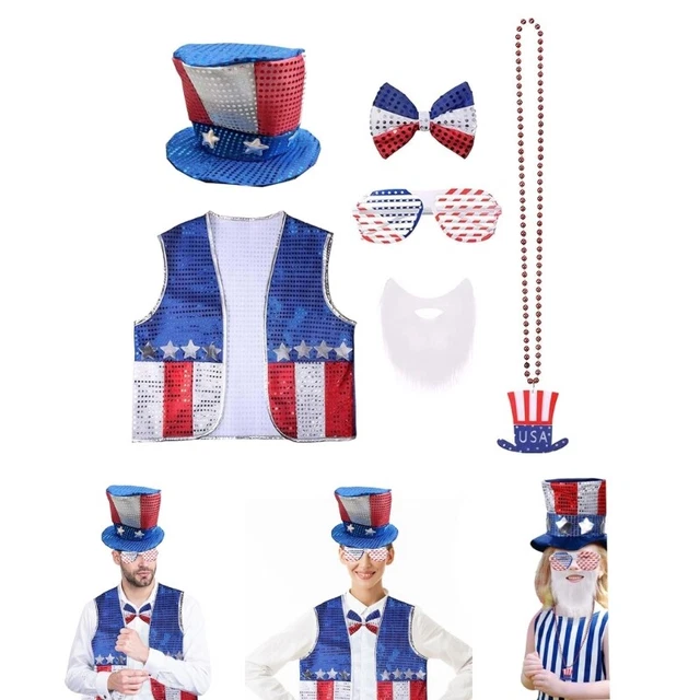 NATIONAL DAY DRESSINGUP Costume Set 4th of July Patriotic Theme Event ...