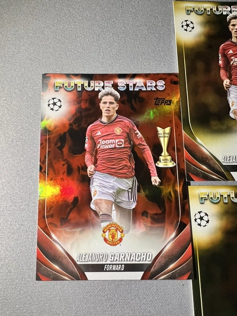 2023-24 TOPPS AMMIRAGLIA UEFA Alejandro Garnacho Future Stars palla ...