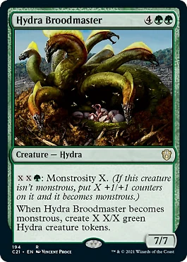 MAGIC MTG - Hydra Broodmaster - Commander 2021 : Strixhaven - MINT ...