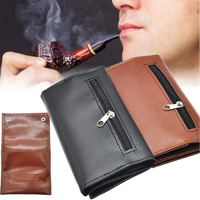 ACCESSORIES POCKET SMOKING Pouch Case Tobacco Bag PU Leather Cigar ...