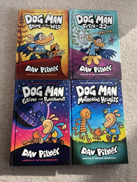 DOG MAN BOOK Bundle x4 Dav Pilkey Hardback Books £20.48 - PicClick UK