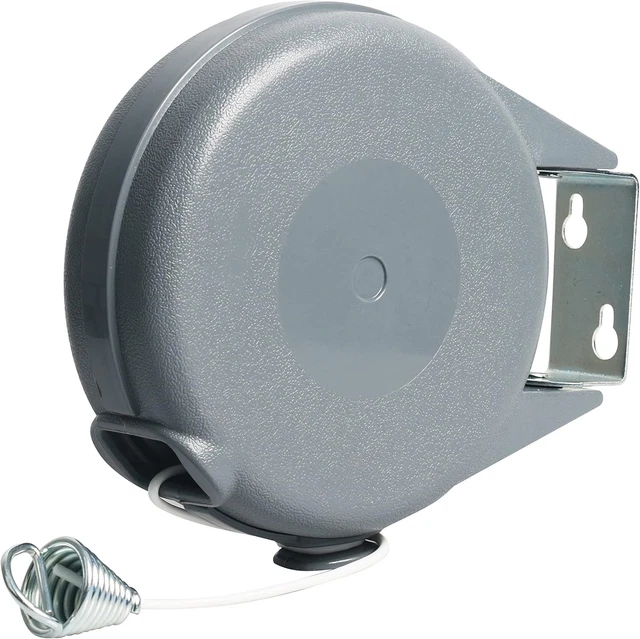 15M RETRACTABLE LAUNDRY Line for Drying Clothes Clothesline Wall ...