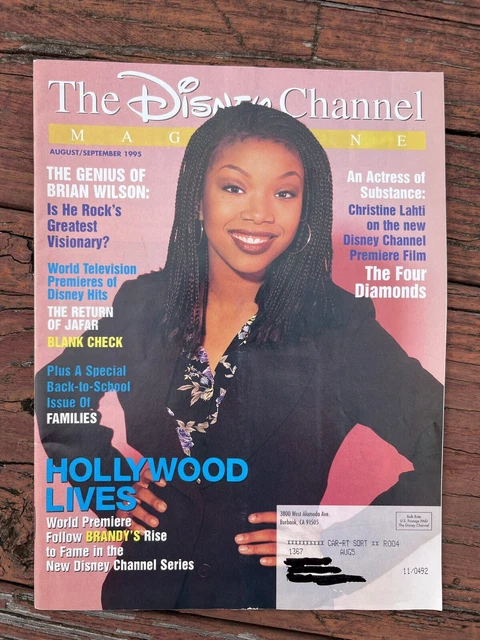 VINTAGE THE DISNEY Channel Magazine August September 1995 Brandy £14.85 ...