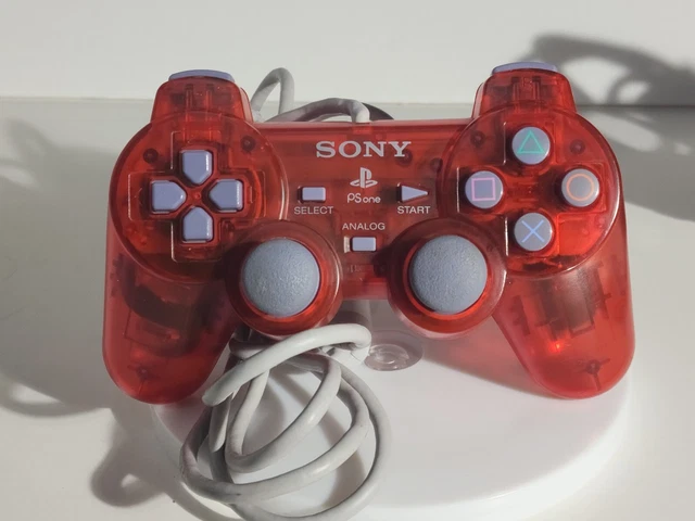 OFFICIAL SONY PSONE PlayStation 1 Slim PS1 Red Controller Translucent ...