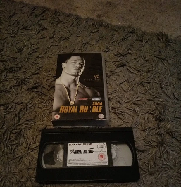 WWE ROYAL RUMBLE 2004 (VHS, 2004) Wrestling WWF WCW ECW John Cena HBK ...