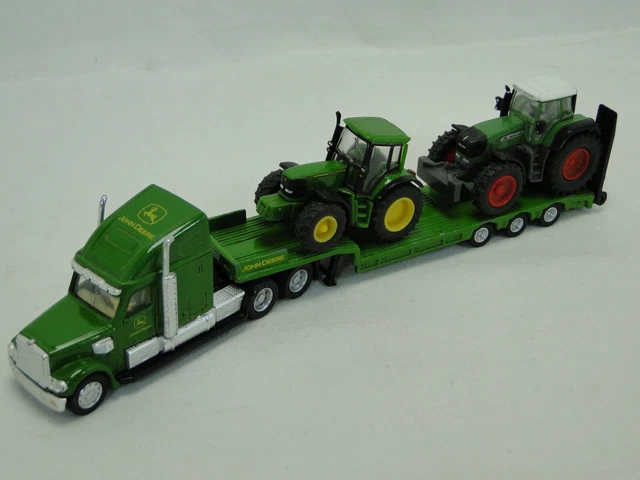 SIKU JOHN DEERE Tieflader mit 2 Traktoren Traktortransporter EUR 17,99 - PicClick FR