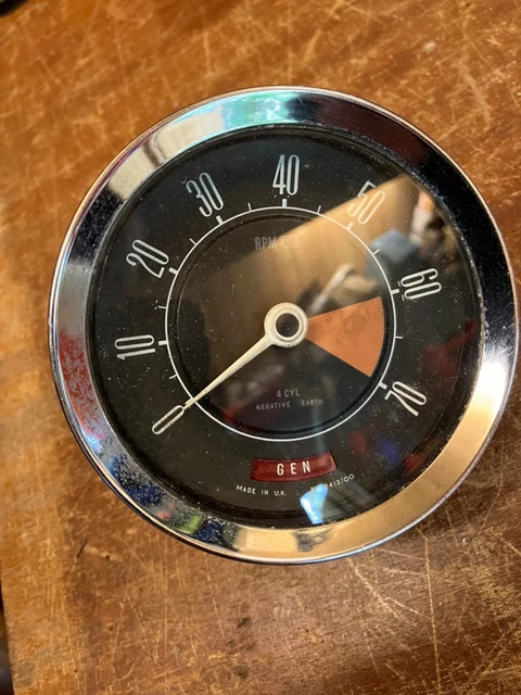 MK2 FORD CORTINA Rev Counter / Tachometer 1600 GT E £50.00 - PicClick UK