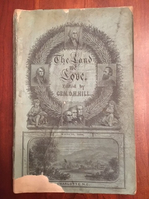 Rare 1868 Terre Que Nous Aimons Charlotte Caroline Du Nord Après La