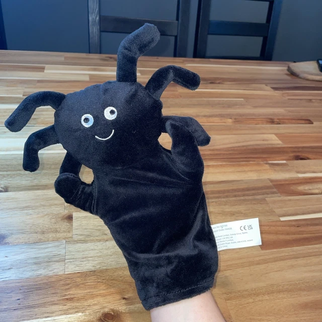 THE INCY WINCY Spider Hand Glove Puppet Black Nursery Rhymes Halloween ...