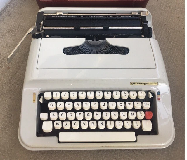 MACCHINA DA SCRIVERE Scheidegger President Vintage Con Valigetta EUR 55 ...