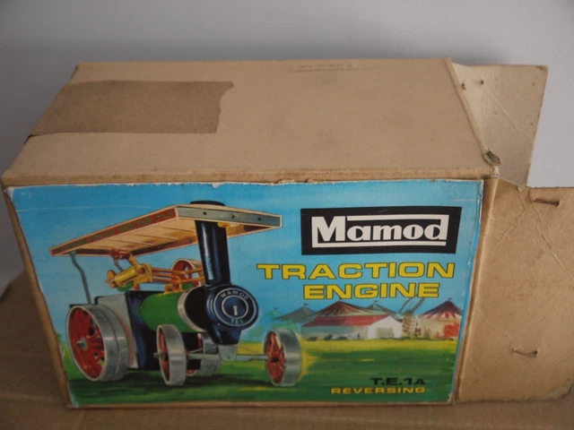 VINTAGE MAMOD TE1A Live Steam Traction Engine very good Condition Boxed ...