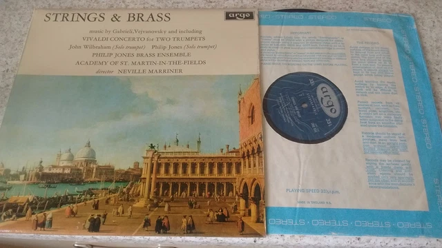MUSIC BY GABRIELI Vivaldi Vejanovsky Strings And Brass 1970 Argo Zrg 644 12" Lp £5.40 - PicClick UK