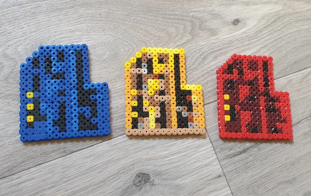 DOOM CLASSIC KEYCARD Set Bead Pixel Art Sprite Perler Hama Beads £14.99 ...