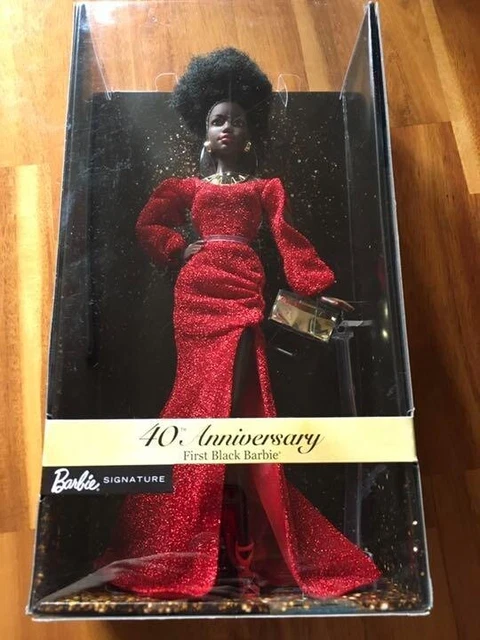 MATTEL FIRST BLACK Barbie 40th Anniversary Signature Doll EUR 53,15 ...