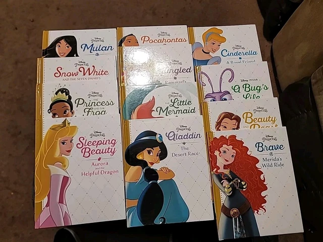 DISNEY PRINCESS 5 Minute Stories 12 Book Lot Hardcover 2018 Snow White ...